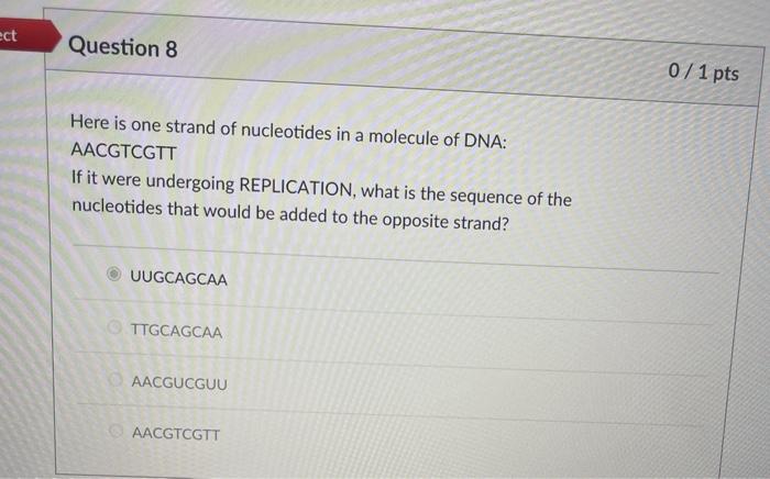 Solved All of these are differences between RNA and DNA | Chegg.com