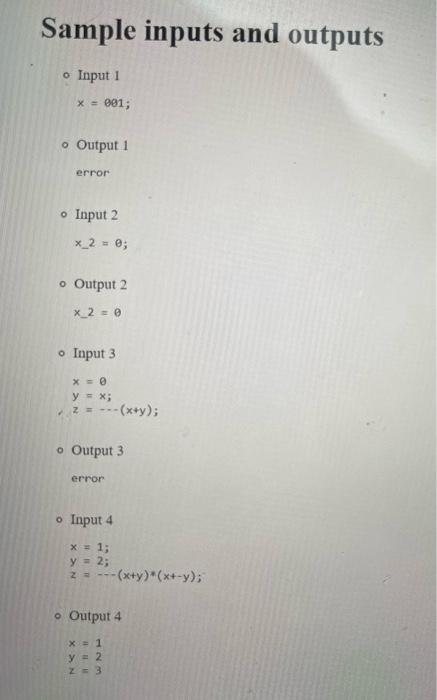 Solved 6. Write a tokenizer for the toy language, 1. The | Chegg.com