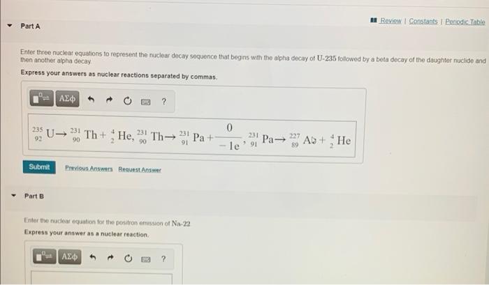 Solved Review Constants 1 Periodic Table Part A Enter three | Chegg.com