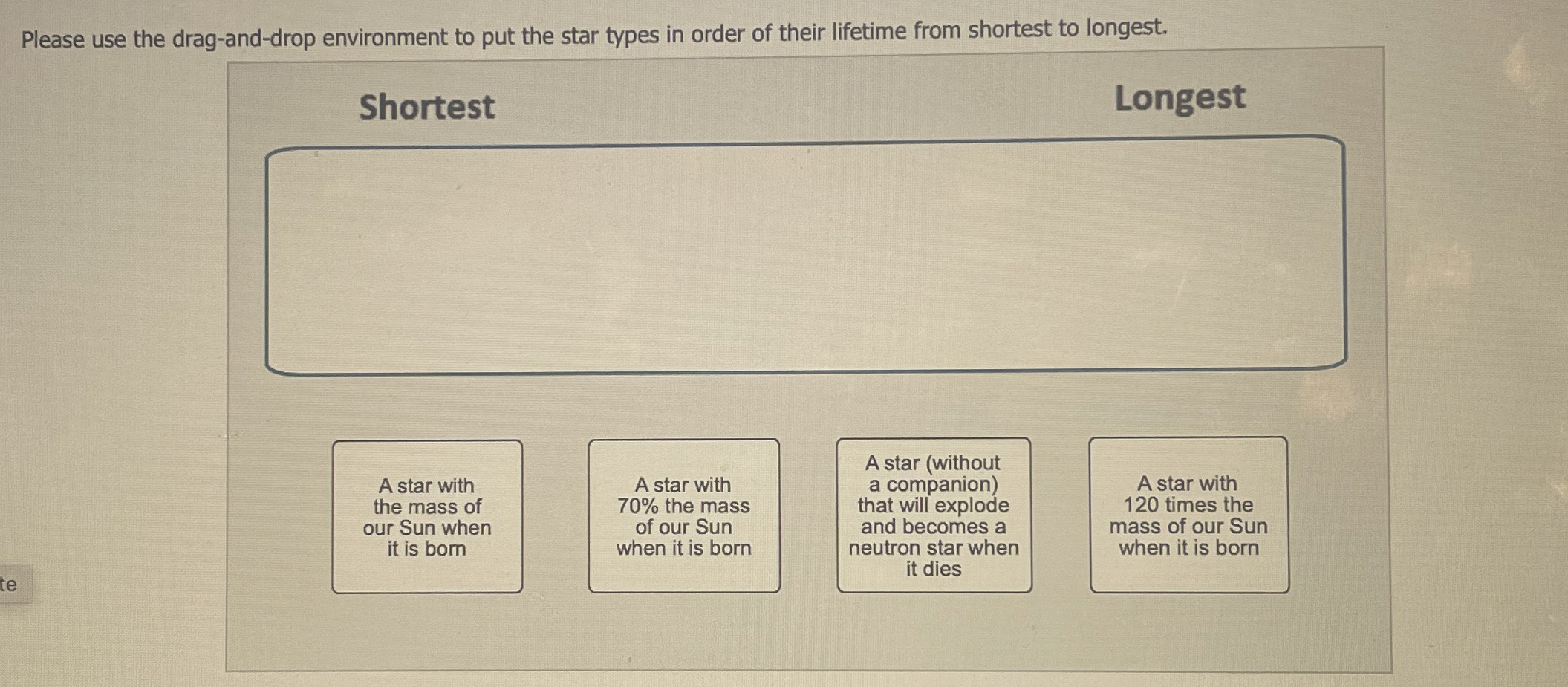 Solved Please use the drag-and-drop environment to put the | Chegg.com