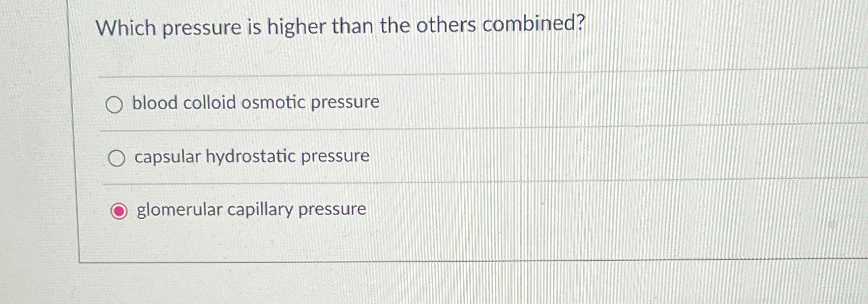 Solved Which pressure is higher than the others | Chegg.com
