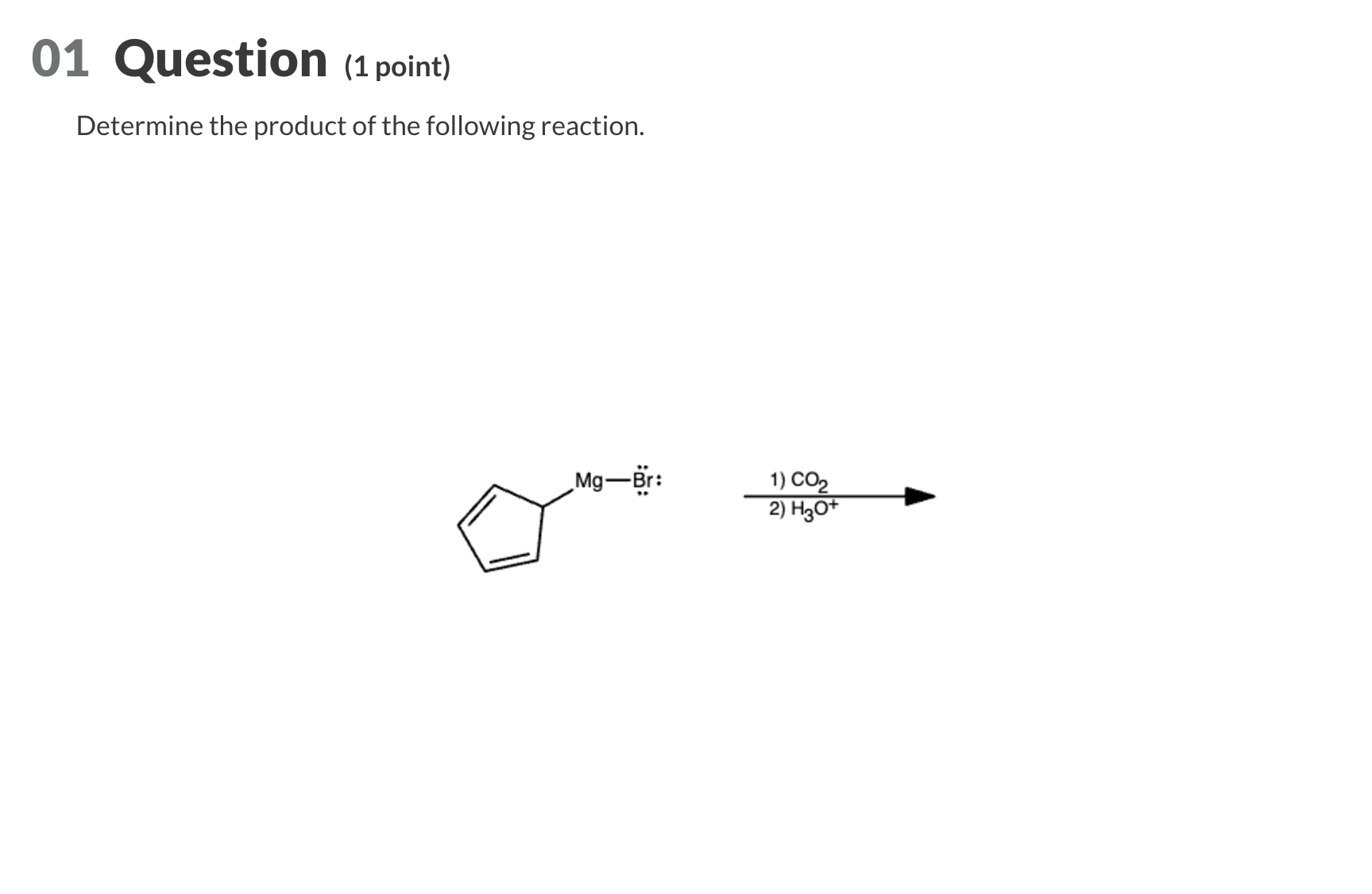 Solved 01 ﻿Question (1 ﻿point)Determine the product of the | Chegg.com