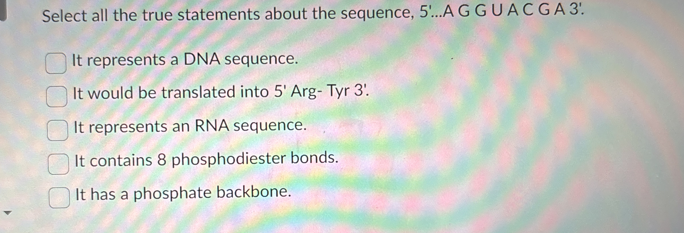 Select all the true statements about the sequence, | Chegg.com