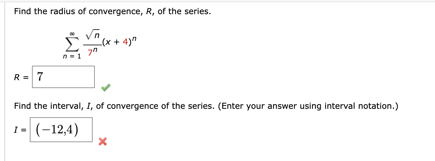 Solved Find the radius of convergence, R, ﻿of the | Chegg.com