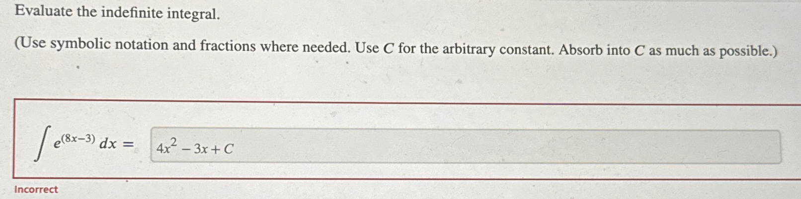 Solved Evaluate the indefinite integral.(Use symbolic | Chegg.com