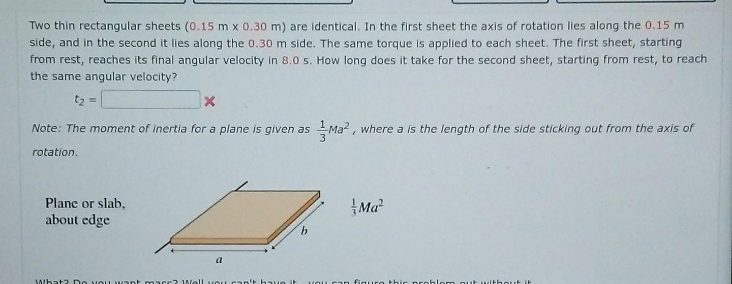 Solved Two thin rectangular sheets (0.15 m×0.30 m) are | Chegg.com