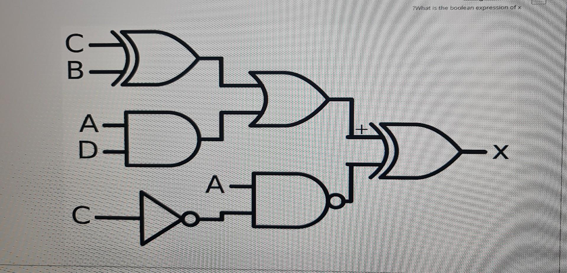 Solved What is the boolean expression of x | Chegg.com