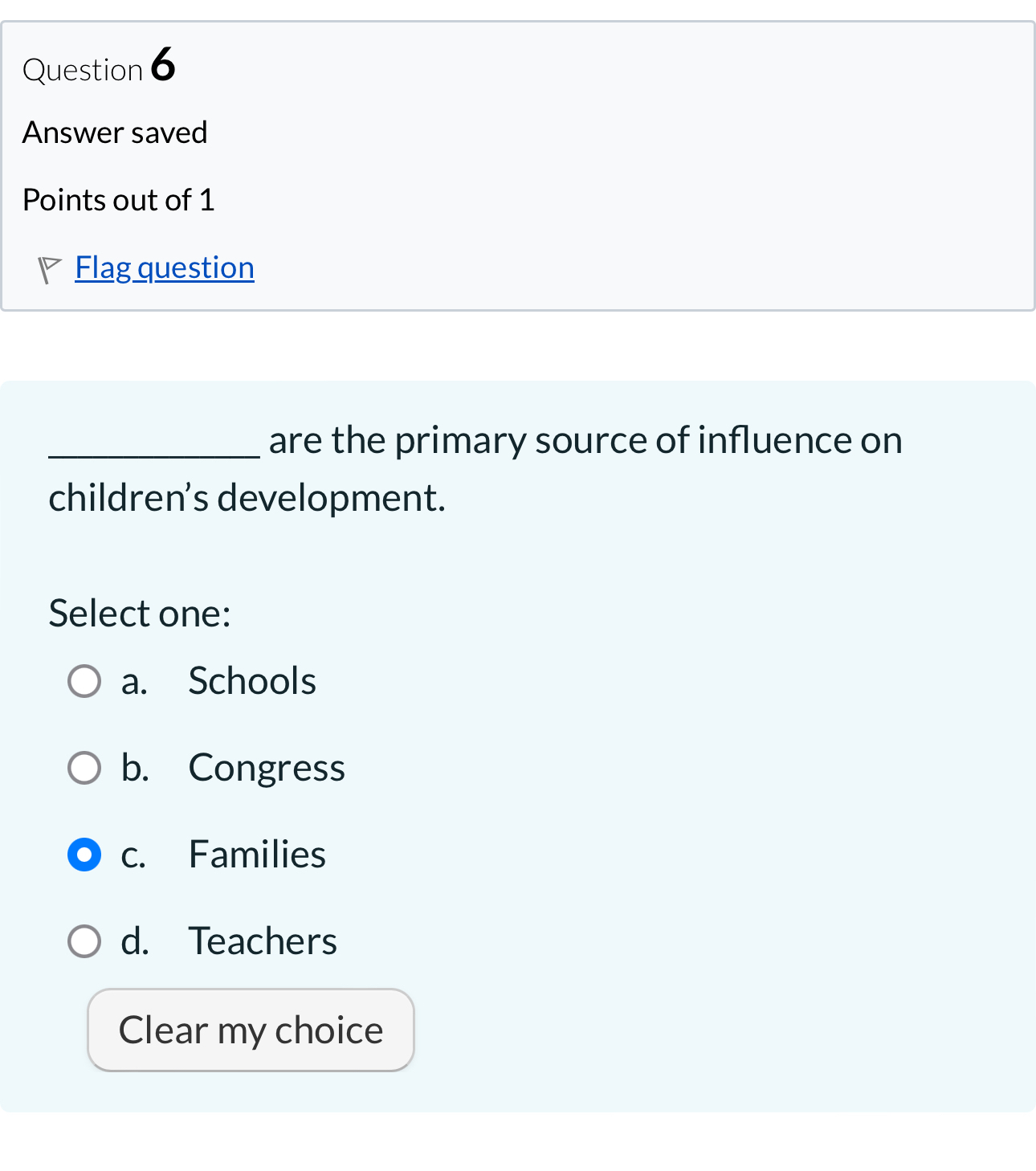 Solved Question 6Answer savedPoints out of 1P Flagquestionq, | Chegg.com