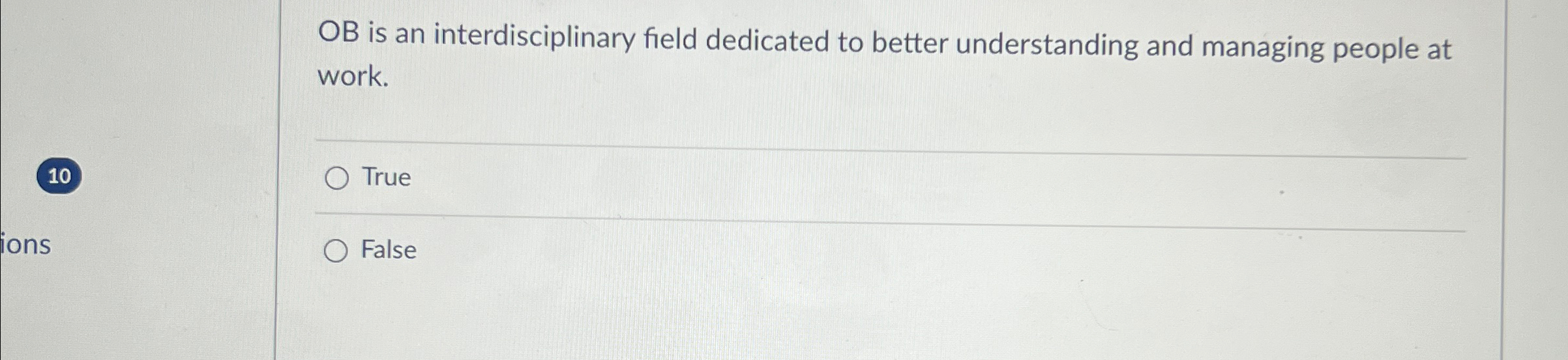 Solved OB ﻿is an interdisciplinary field dedicated to better | Chegg.com