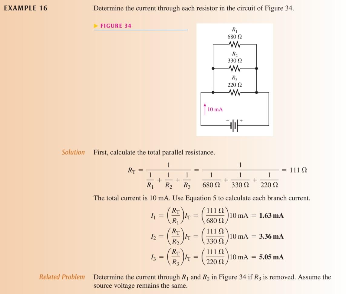 Solved Related Problem PLZ ASAP.. Determine the current | Chegg.com