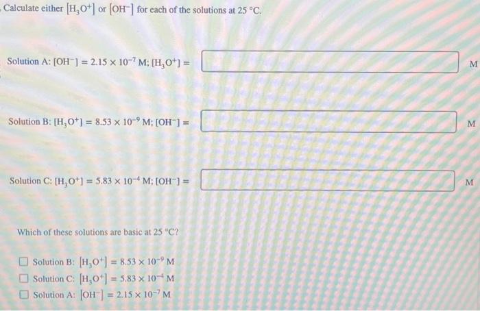 Solved Calculate either \\( \\left[\\mathrm{H}_{3} | Chegg.com