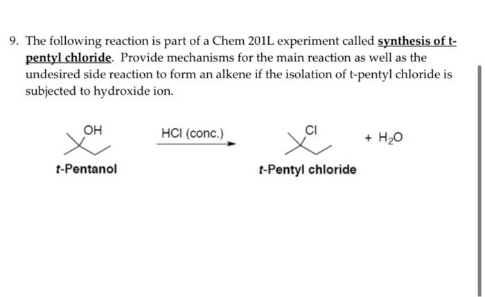 Solved 9. The following reaction is part of a Chem 2011 | Chegg.com