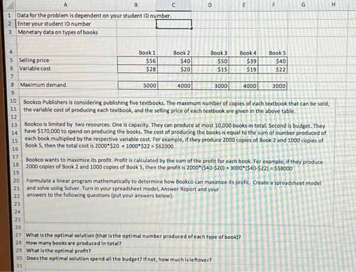 Solved Bookco Publishers is considering publishing five | Chegg.com