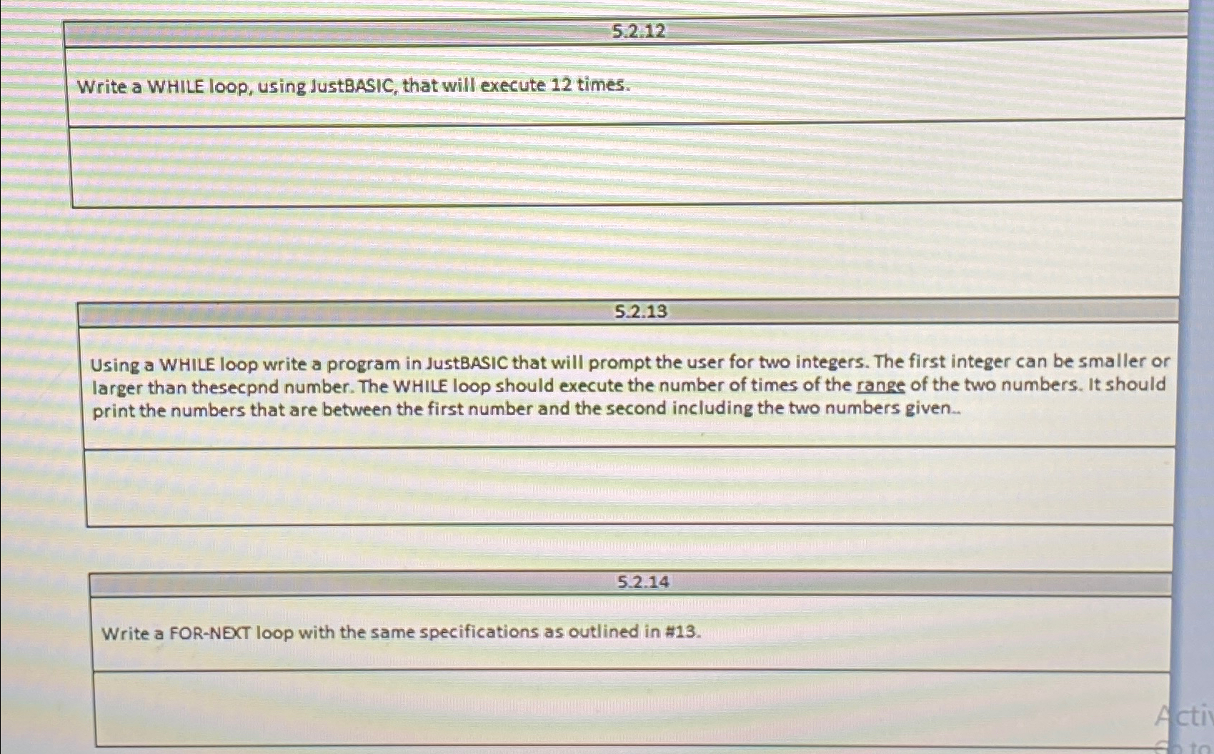 INSTRUCTIONS: Write in JustBASIC. State whether your | Chegg.com