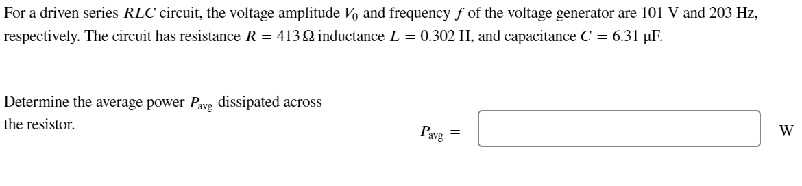 Solved For a driven series RLC ﻿circuit, the voltage | Chegg.com