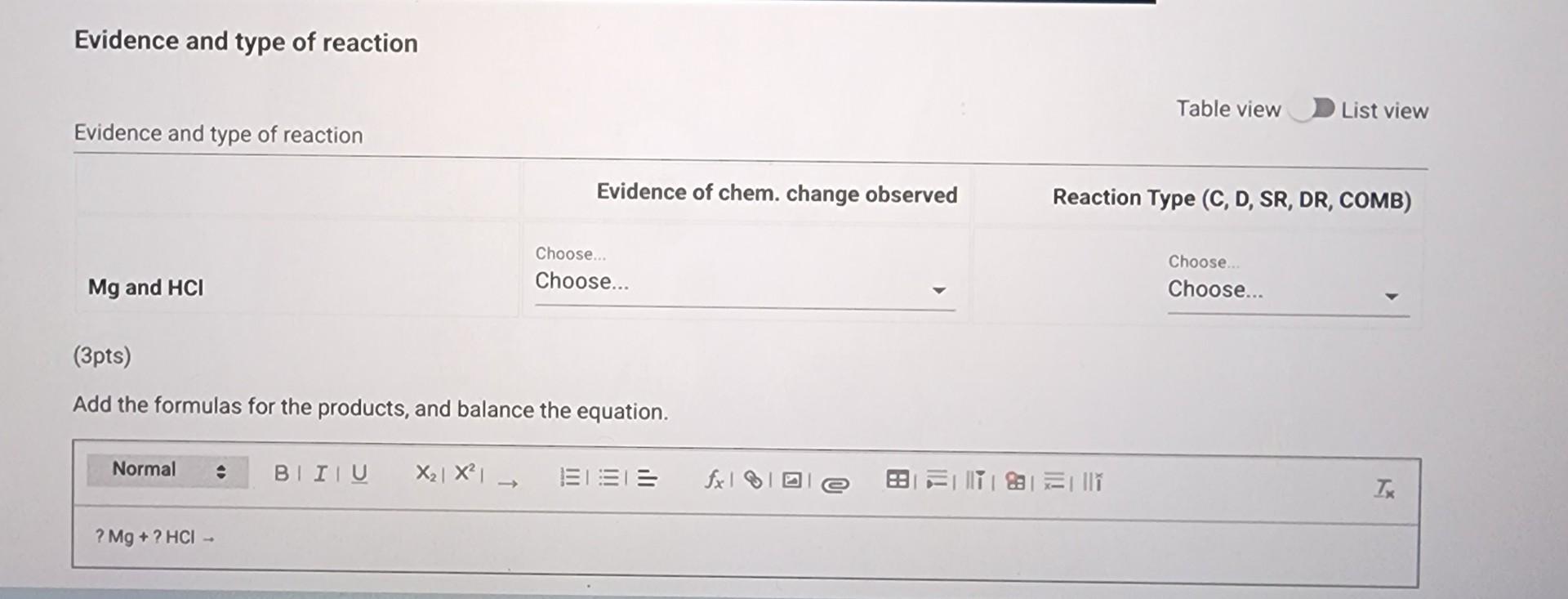 Solved The images below show the result of adding Mg and | Chegg.com