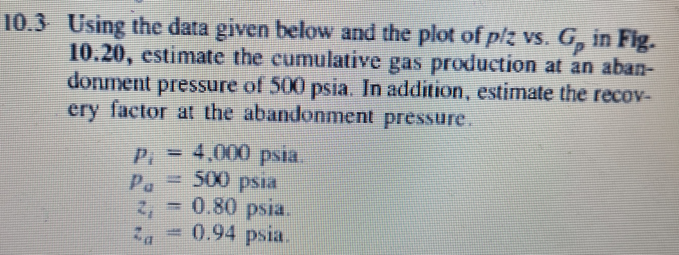 Solved 10.3. ﻿Using the data given below and the plot of pz | Chegg.com