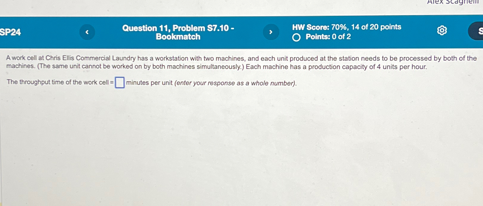 Solved Question 11, Problem 57.10 -HW Score: 70%,14 of 20 | Chegg.com Solved Question 11, Problem 57.10 -HW Score: 70%,14 of 20 | Chegg.com