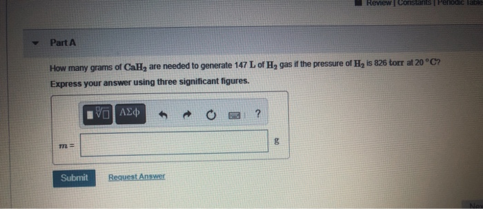 Solved Review Constants Penodic Table Part A How many grams | Chegg.com