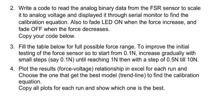 Solved 2. Write a code to read the analog binary data from | Chegg.com