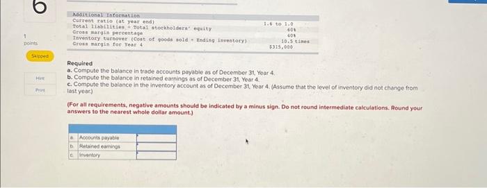 Solved - 4-2 Calculate ratios for assessing a company's | Chegg.com