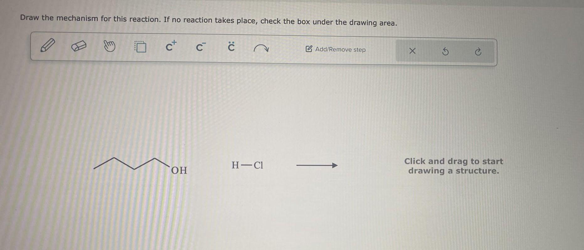 Solved Draw the mechanism for this reaction. If no reaction | Chegg.com