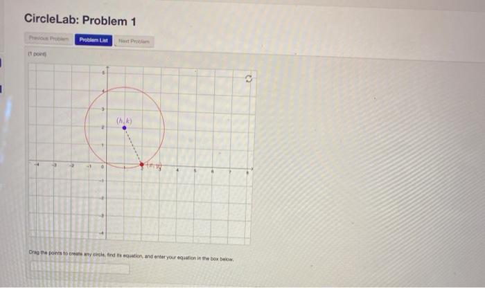 Solved CircleLab: Problem 1 os Problem List No Problem It i | Chegg.com