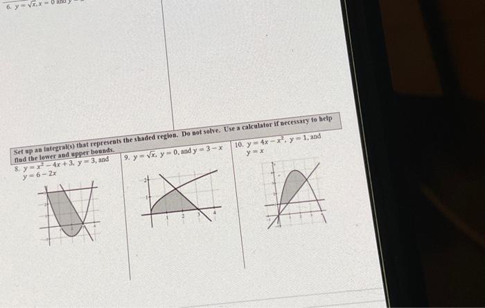 Solved Sef ap ais integrals) that represents the sbaded | Chegg.com