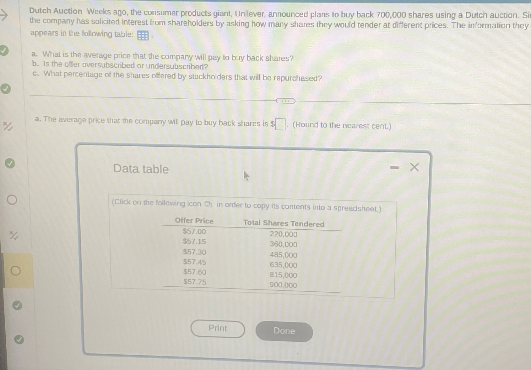 Solved Dutch Auction Weeks ago, the consumer products giant, | Chegg.com
