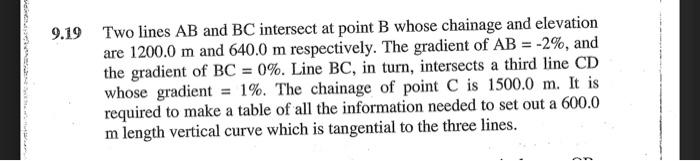 Solved Two lines AB and BC intersect at point B whose | Chegg.com