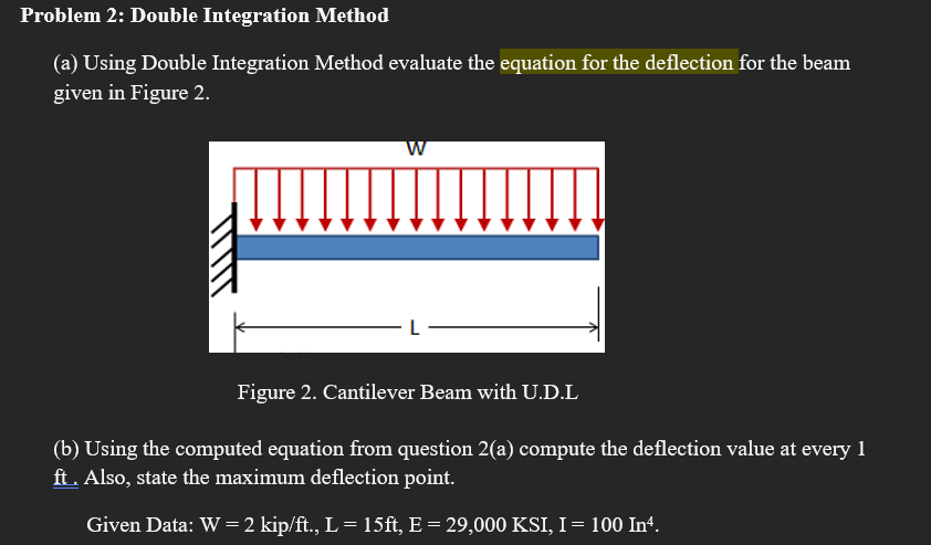 Solved Problem 2 Double Integration Methoda using Double 6521