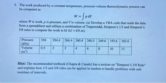 Solved The work produced by a constant temperature, | Chegg.com