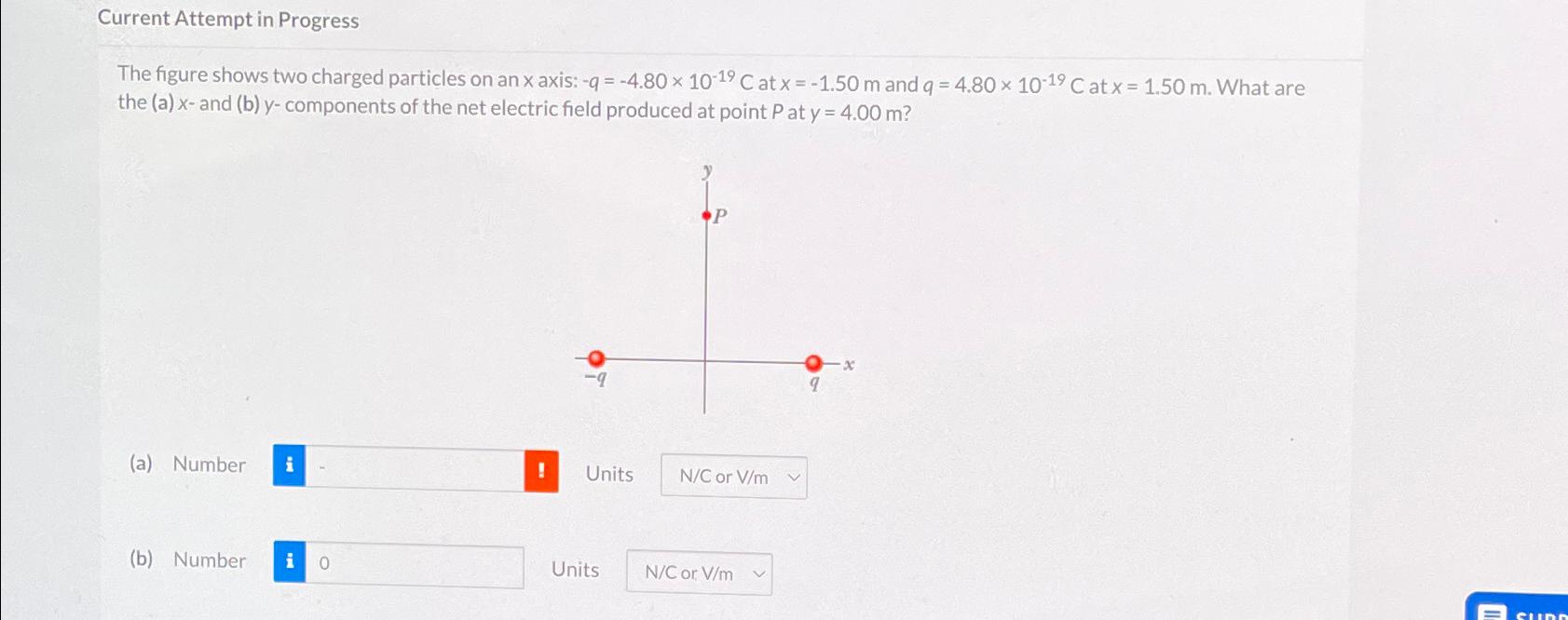 Solved Current Attempt in ProgressThe figure shows two | Chegg.com