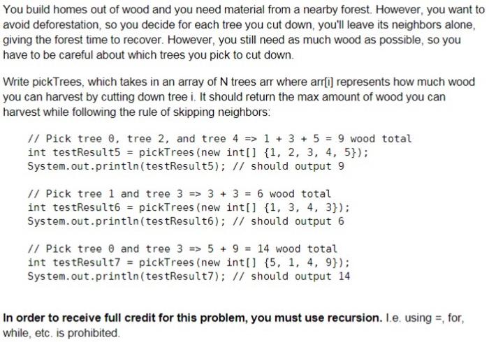 Solved must be recursive and the function must take in (arr | Chegg.com Solved must be recursive and the function must take in (arr | Chegg.com