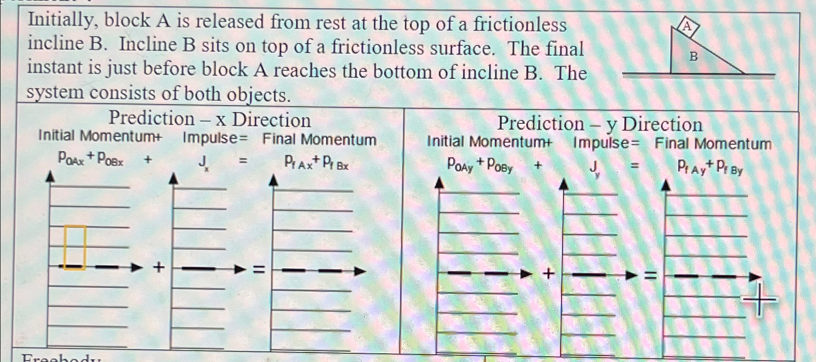 Initially, block A is released from rest at the top | Chegg.com