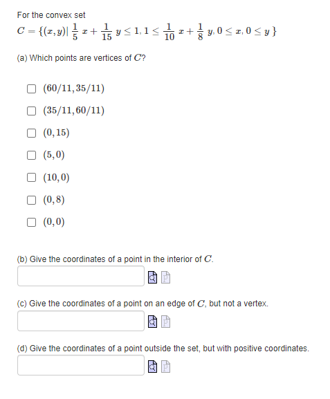 Solved For the convex | Chegg.com