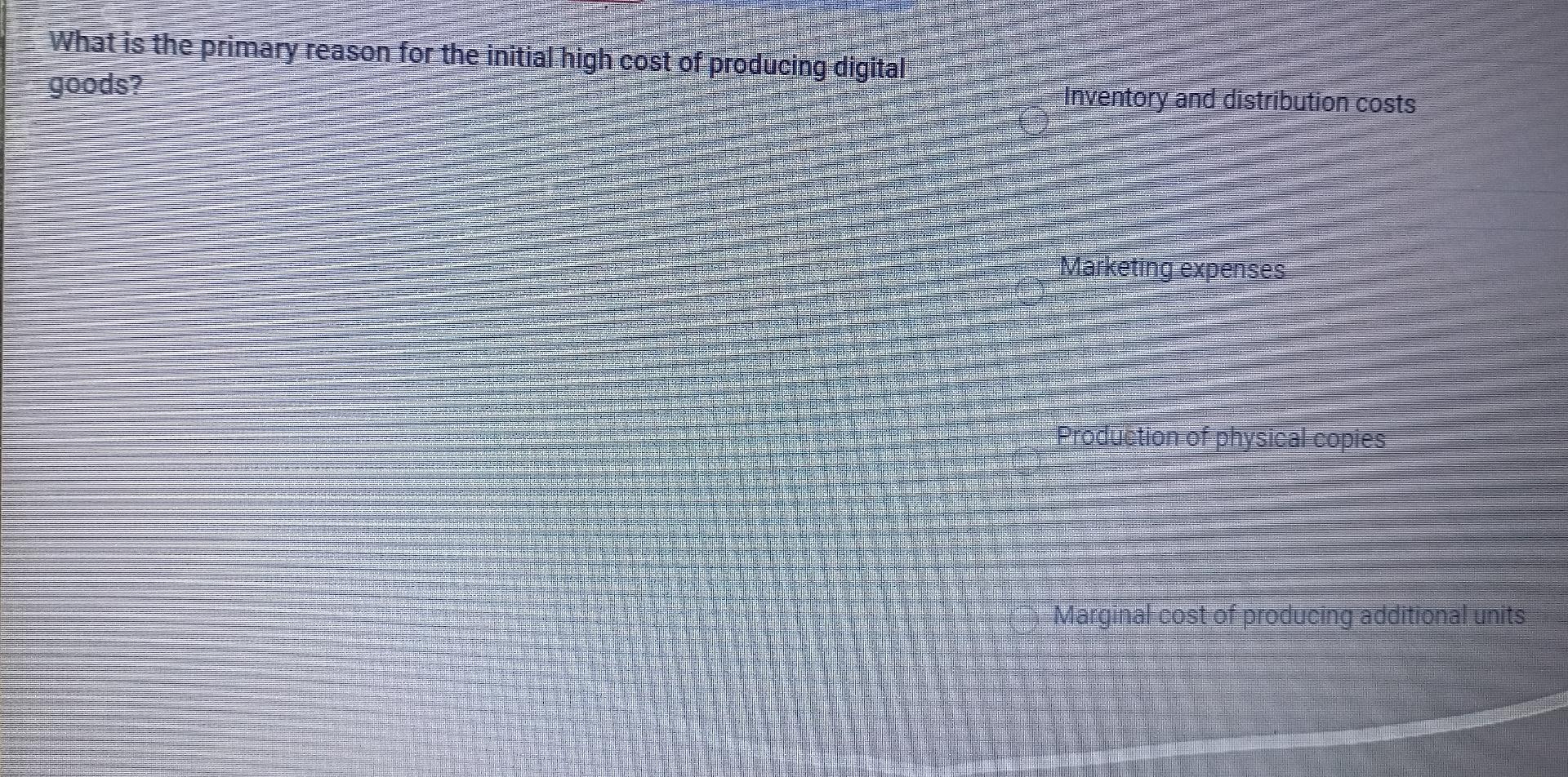Solved What is the primary reason for the initial high cost | Chegg.com