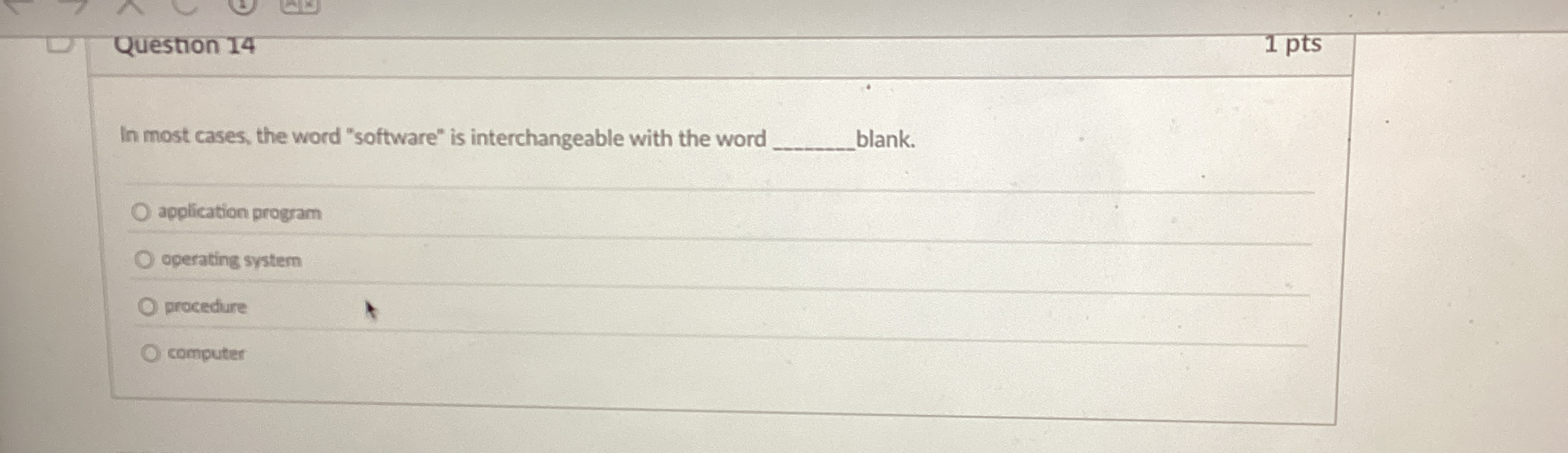 Solved Question 14In most cases, the word "software" is | Chegg.com