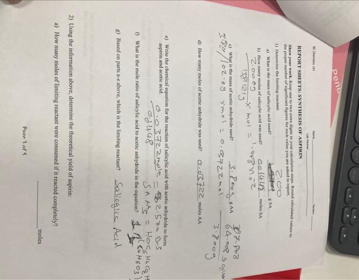 Solved Show your work. Keep one fo two extn digits in your | Chegg.com