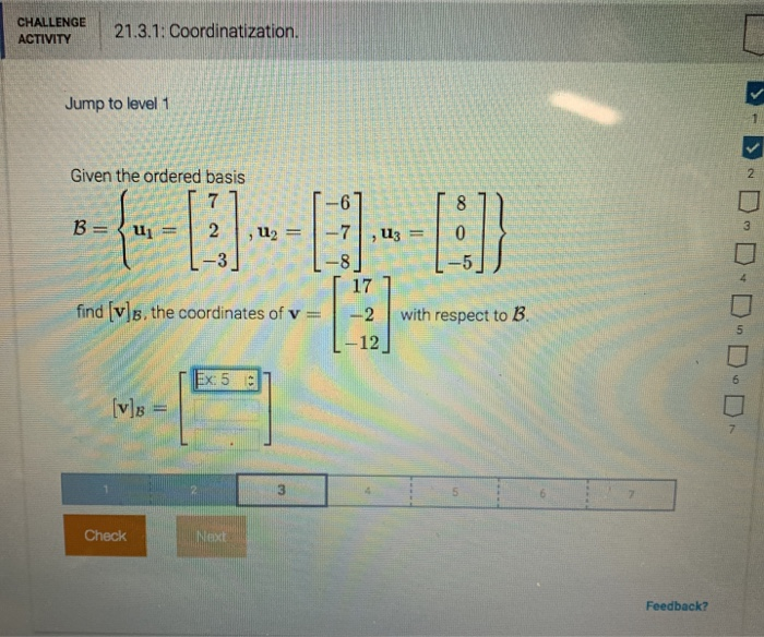 Solved CHALLENGE ACTIVITY 21.3.1: Coordinatization. Jump to | Chegg.com