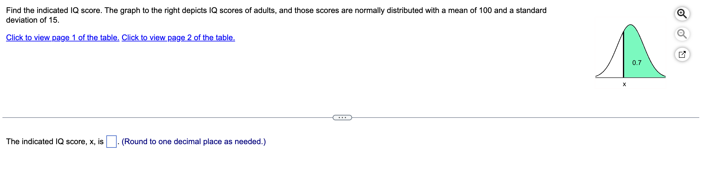 Solved Q16. ﻿Find the indicated IQ score. The graph to the | Chegg.com