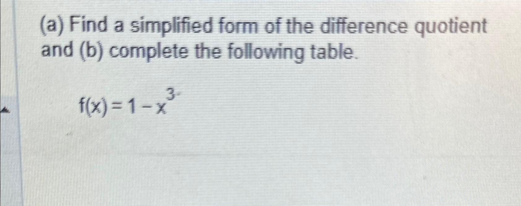 Solved (a) ﻿Find a simplified form of the difference | Chegg.com