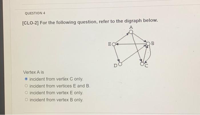 Solved [CLO-2] For the following question, refer to the | Chegg.com