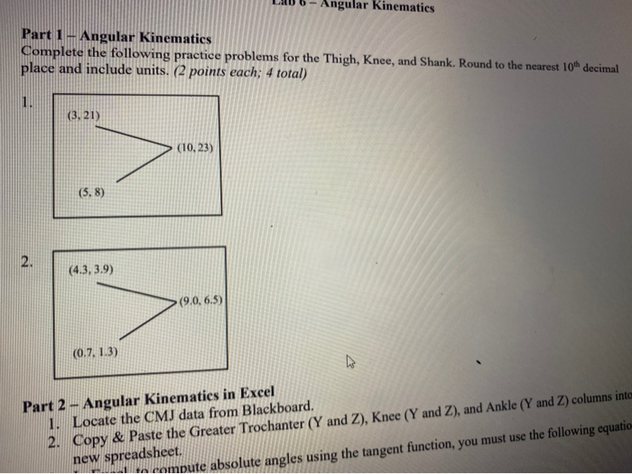 Angular Kinematics Part 1 - Angular Kinematics | Chegg.com