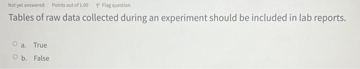 Solved Tables of raw data collected during an experiment | Chegg.com