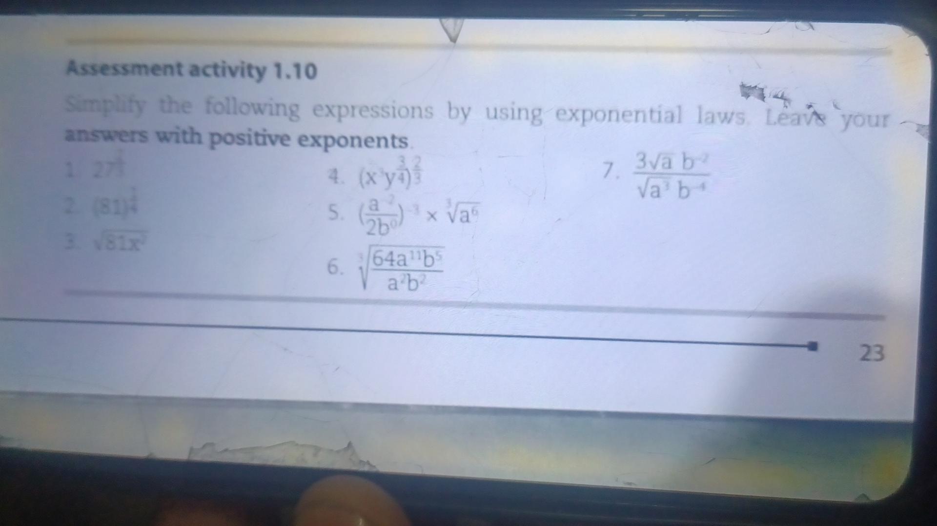 Solved Assessment activity 1.10 Simplity the following | Chegg.com