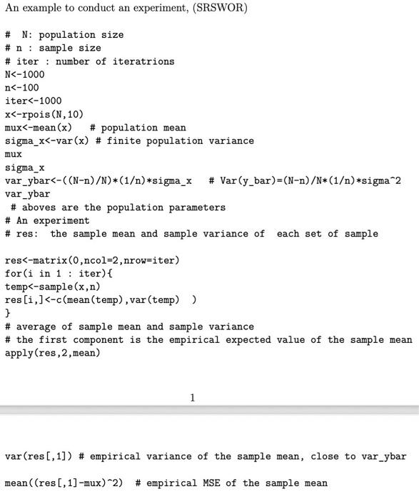 Solved 1.Conduct an experiment to verify the inclusion | Chegg.com