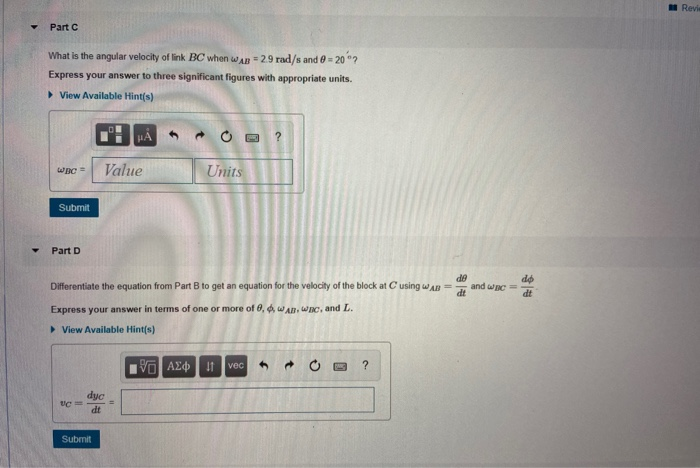 Solved Absolute Motion Analysis Learning Goal: To use | Chegg.com