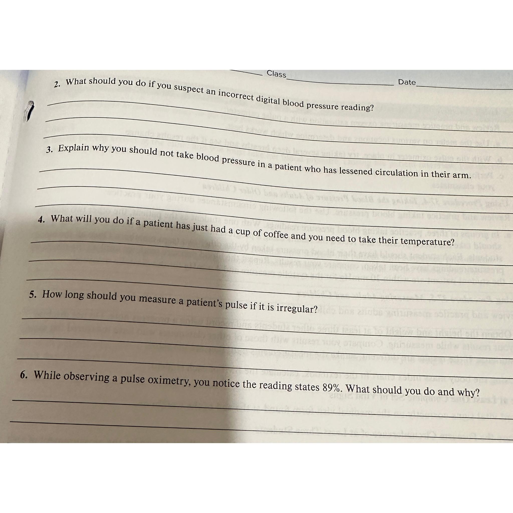 Solved What should you do if you suspect an incorrect | Chegg.com