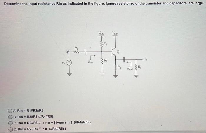 Solved Determine the input resistance Rin as indicated in | Chegg.com Solved Determine the input resistance Rin as indicated in | Chegg.com